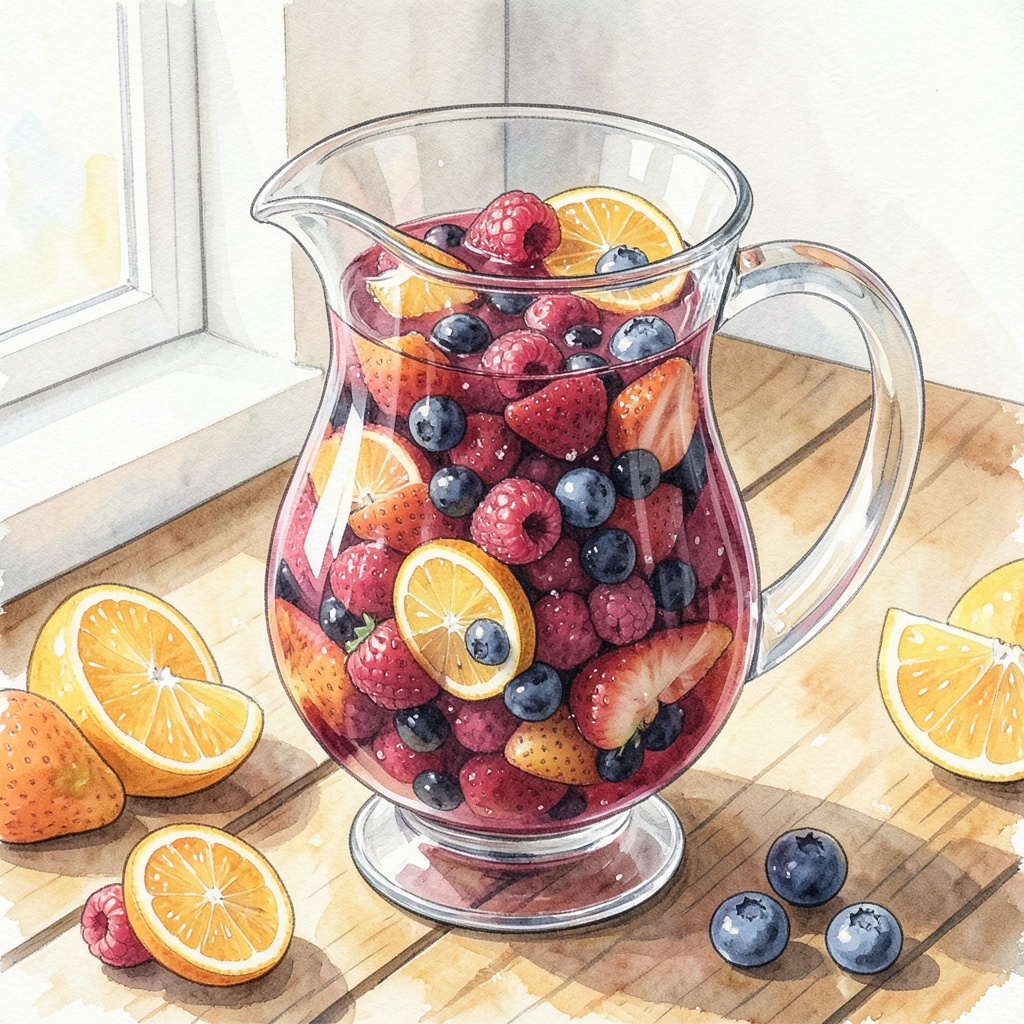 Longhorn Berry Sangria Recipe: Fresh Fruit Fusion Party Drink - Fat Pot ...